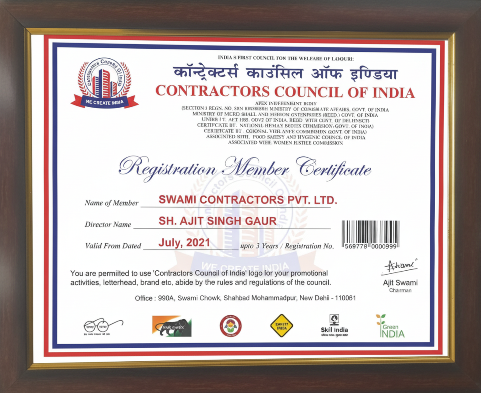Membership - Contractors Council of India (CCI)